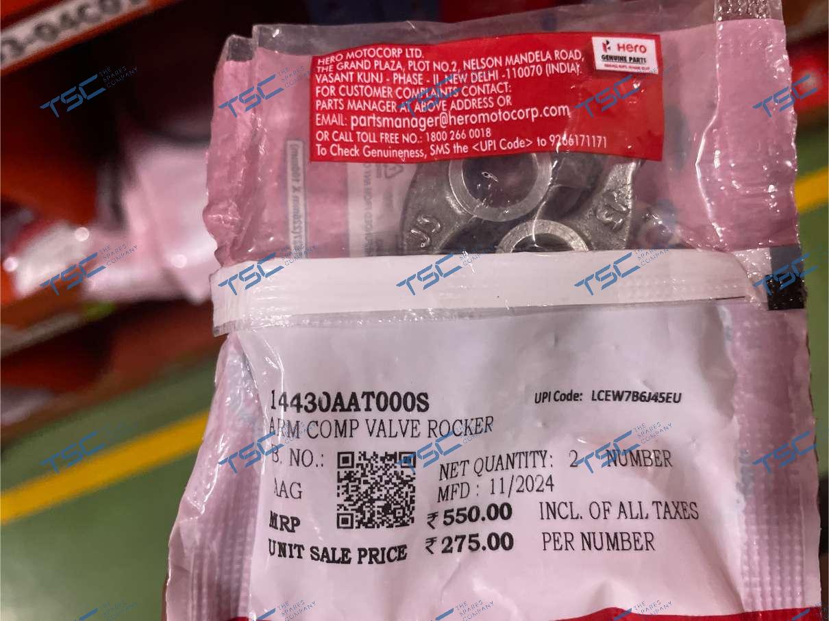 HERO GENUINE-ARM COMP VALVE ROCKER(14430AAT000S) – The Spares Company