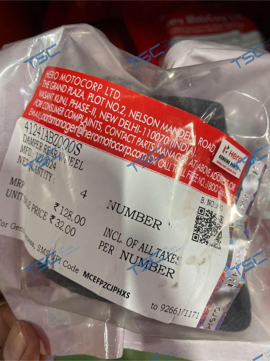 HERO GENUINE-DAMPER REAR WHEEL(41241ABZ000S) – The Spares Company