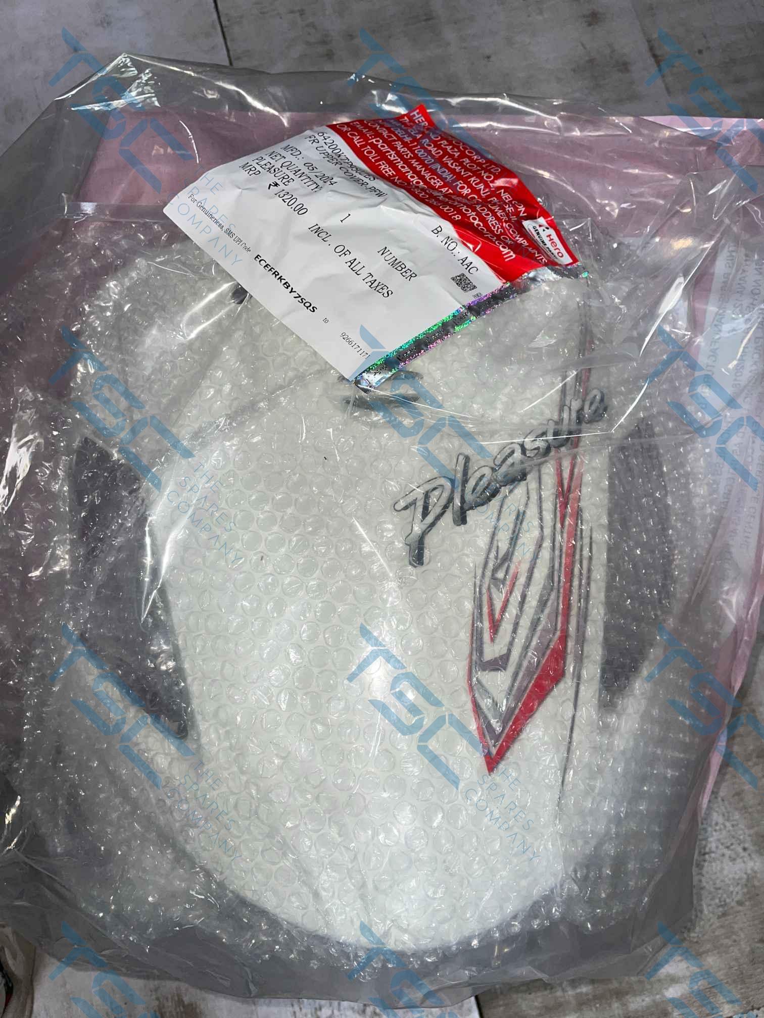 HERO GENUINE-SET, FR. UPPER COVER (PEARL FADELESS WHITE)(64200KTP950ZES ...