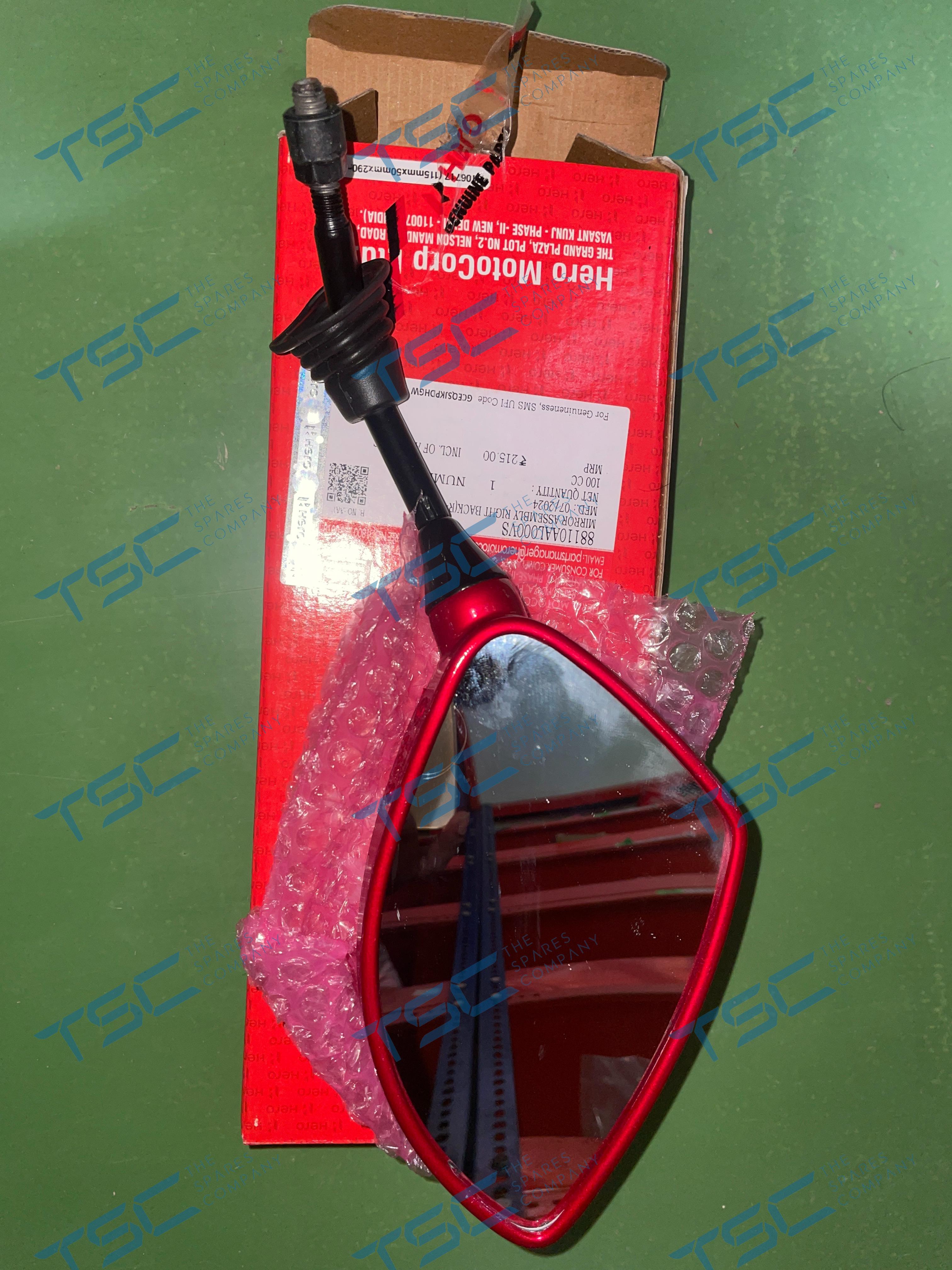 HERO GENUINE-MIRROR ASSY R BACK(CBR,R-195C)(88110AAL000VS) – The Spares ...